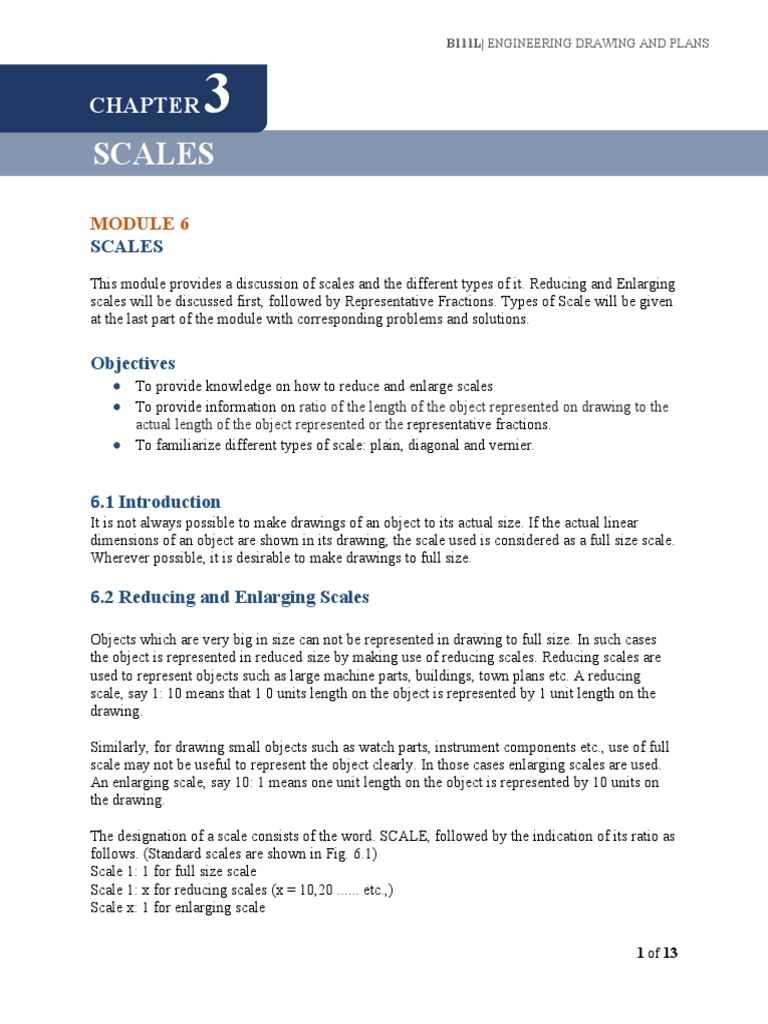 B111L Engineering Drawing and Plans Module 6 | PDF | Fair Use | Length