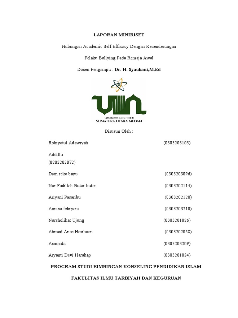Laporan Miniriset | PDF