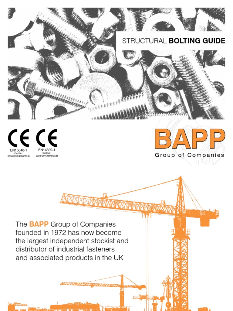 UK Bolt Sizes | PDF | Screw | Engineering Tolerance