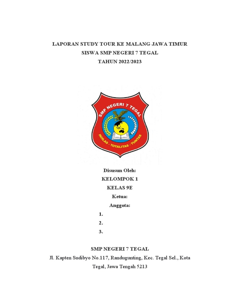 Contoh Laporan Study Tour | PDF
