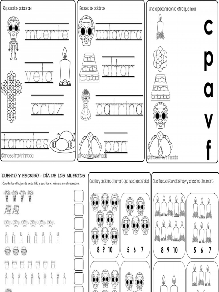 Actividades Dia De Muertos Pdf