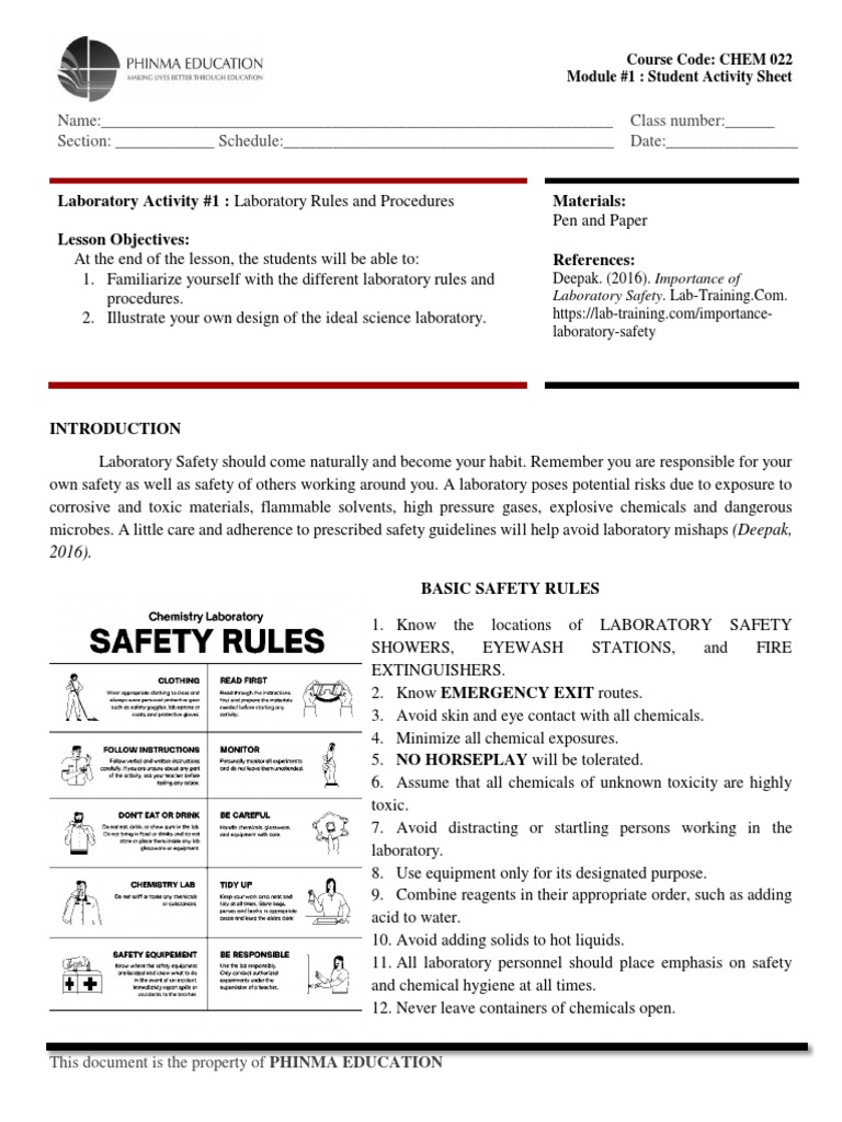 Sas#1 - Chem 022 | PDF | Science & Mathematics