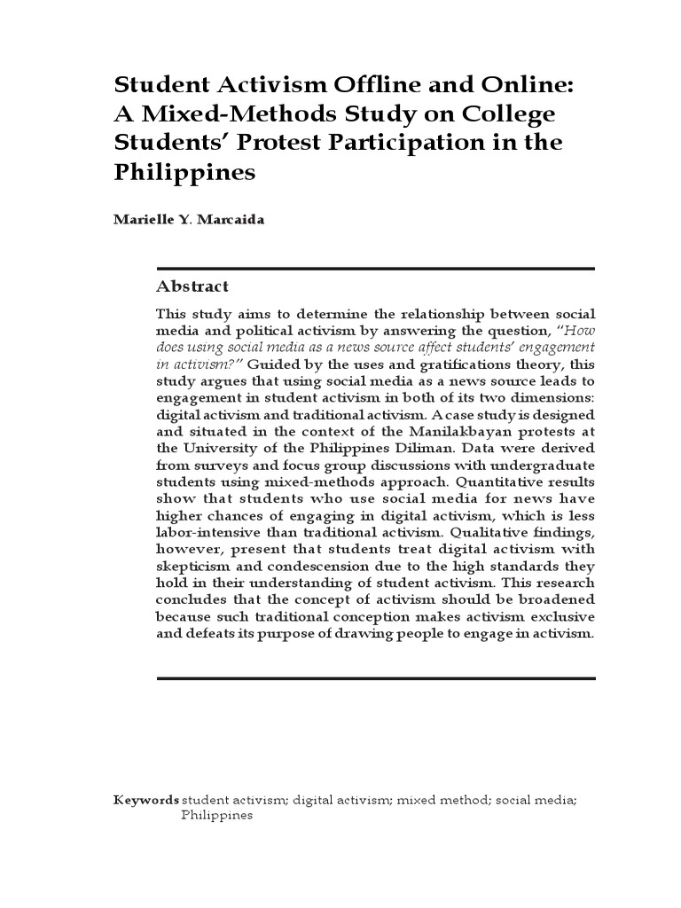 Impact of Social Media on Student Activism | PDF | Social Science | History