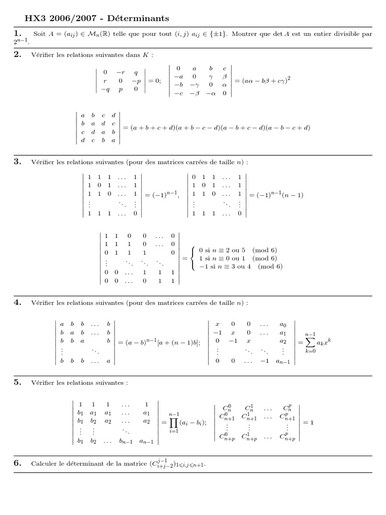 Algebre Lineaire Chap4 Type | PDF