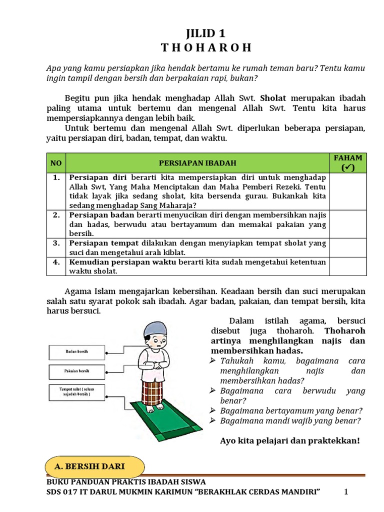 Buku Praktek Ibadah Kelas 1-5 (Revisi 2023-2024) | PDF