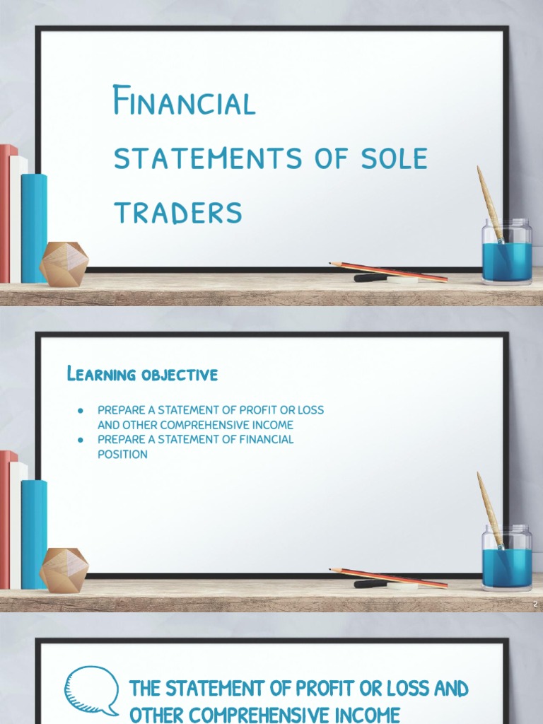Sole Trader Financial Statements Guide | PDF | Revenue | Expense