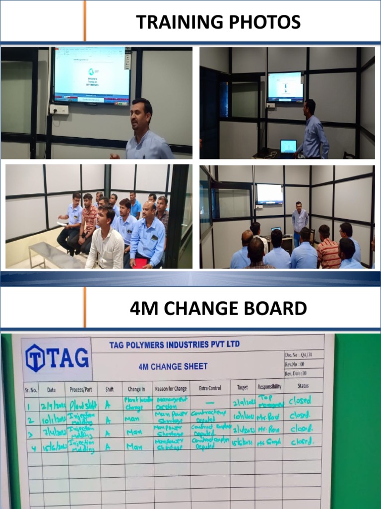 Training Photos and 4M Board | PDF