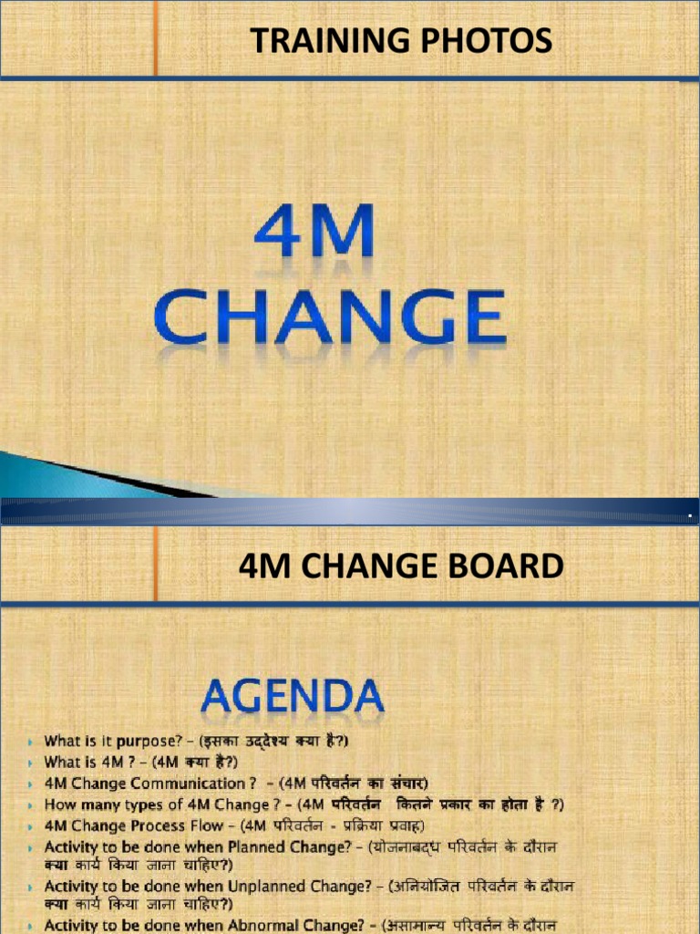 Training Photos for Change Board | PDF