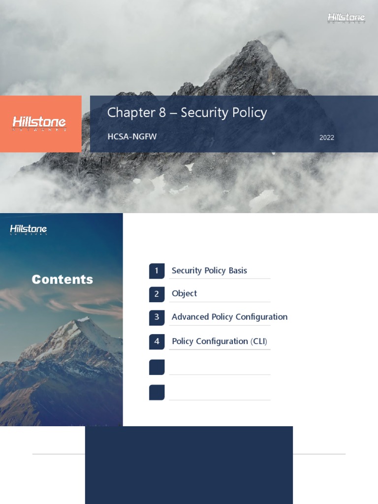 Chapter 8 - Security Policy | PDF