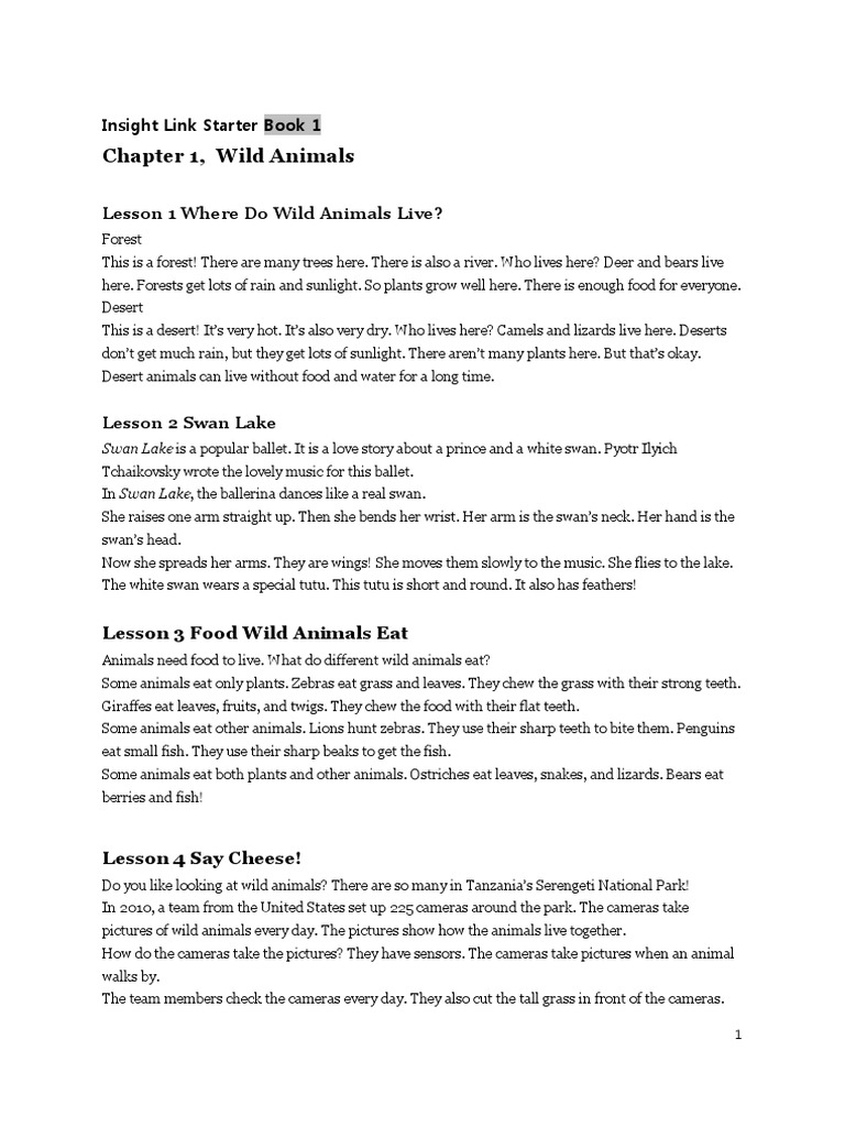 Insight Link Starter 1 - 본문 텍스트 | Download Free PDF | Orange (Fruit) | Egg