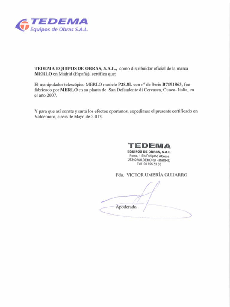 Merlo 28.8 | PDF