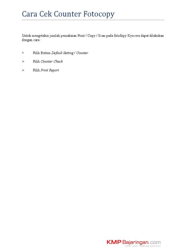 Fotocopy - Cek Counter Foto | PDF