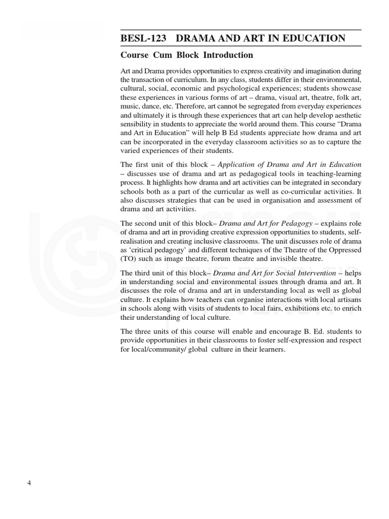 9 Drama and Art in Education 1 | Download Free PDF | Learning | Experience