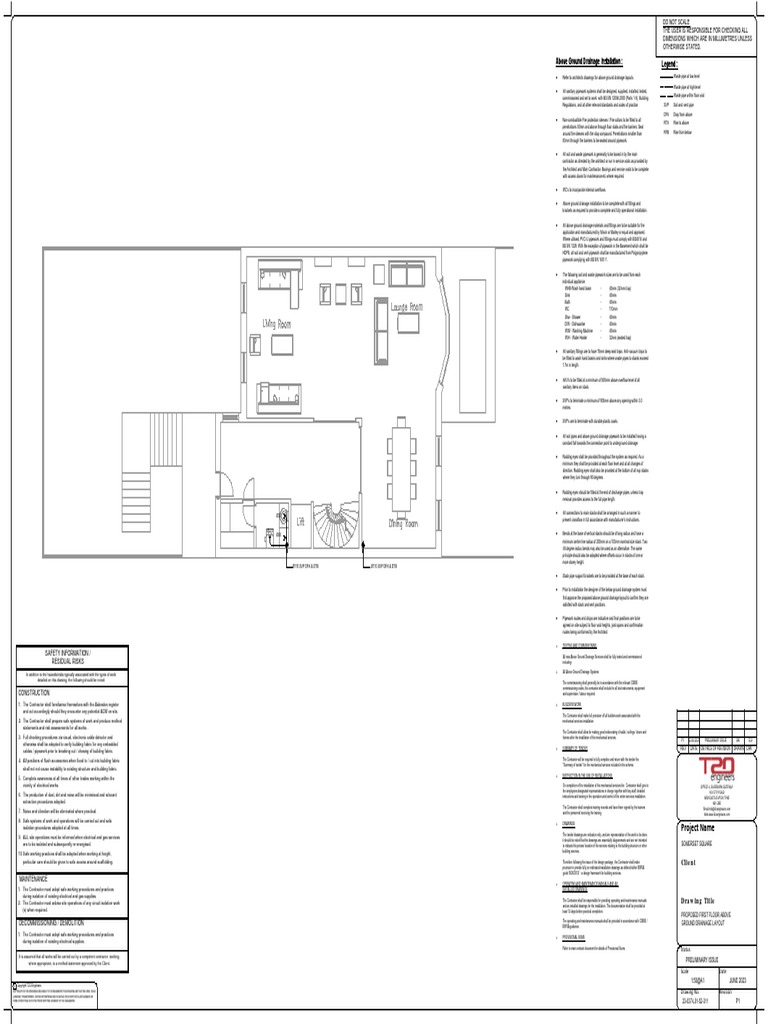 Above Ground Drainage Installation: Legend:: Project Name | PDF | Pipe ...