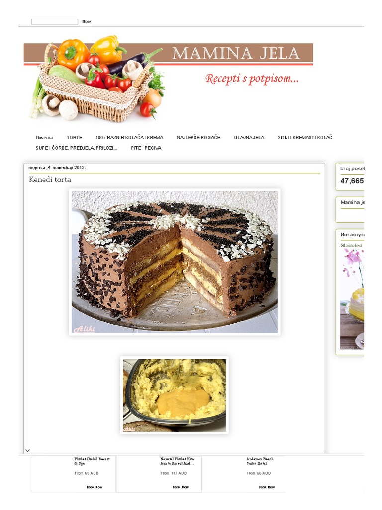 Mamina Jela - Kenedi Torta | PDF