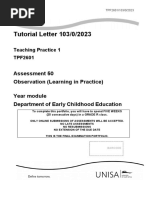Unisa Teaching Practice Placement Guide | PDF