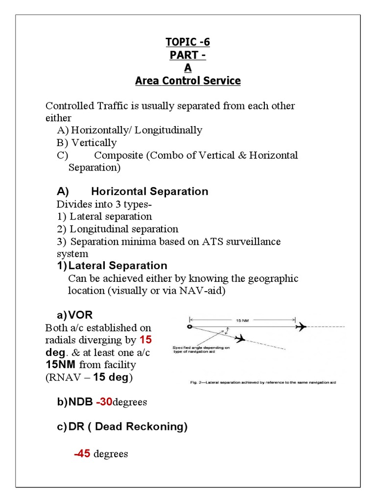 Area Control Service Overview | PDF