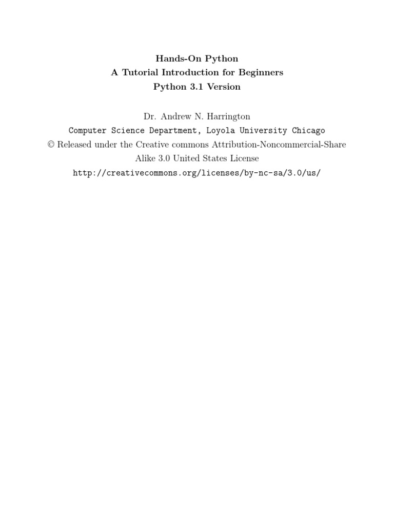 Python Tutorial Pdf Parameter Computer Programming Control Flow 4413