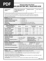 MSDS Exide | PDF | Workplace | Occupational Safety And Health