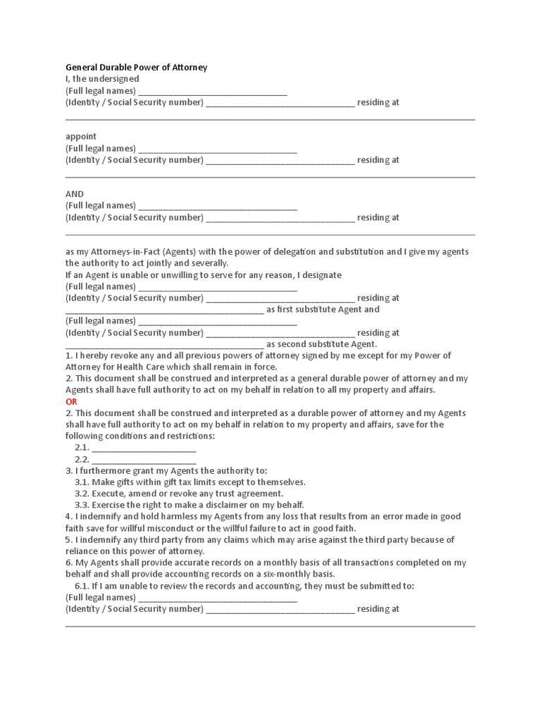 Power of Attorney | Download Free PDF | Power Of Attorney | Common Law