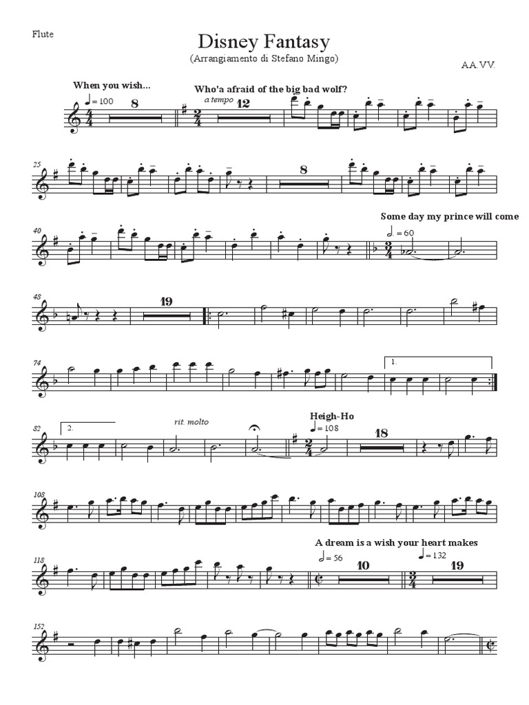Disney Fantasy - Flute Easy | PDF