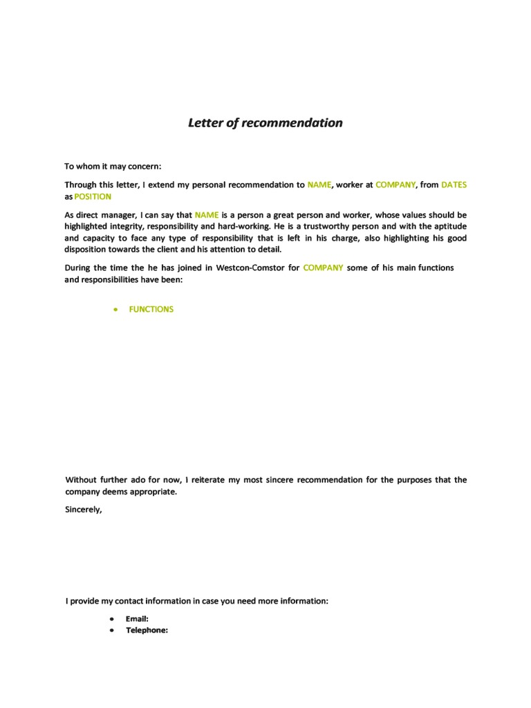 Carta de Recomendacion Sergio Albarran Westcon | PDF