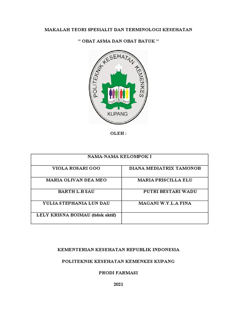 Obat Asma dan Batuk: Panduan Terapi | PDF