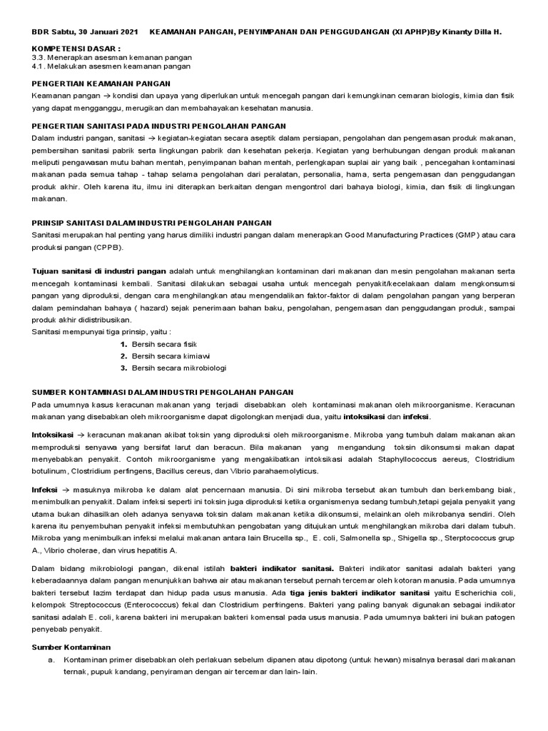 Materi Dan Lembar Kerja BDR 300121 Xi Aphp | PDF | Sains & Matematika