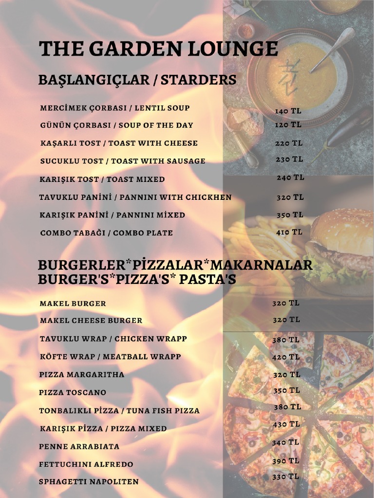 The Garden Menu | PDF