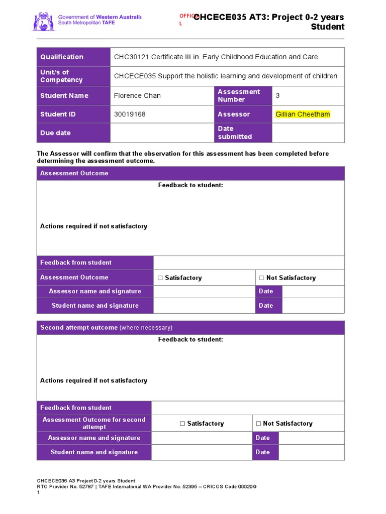 Early Childhood Education Project | PDF | Experience | Learning