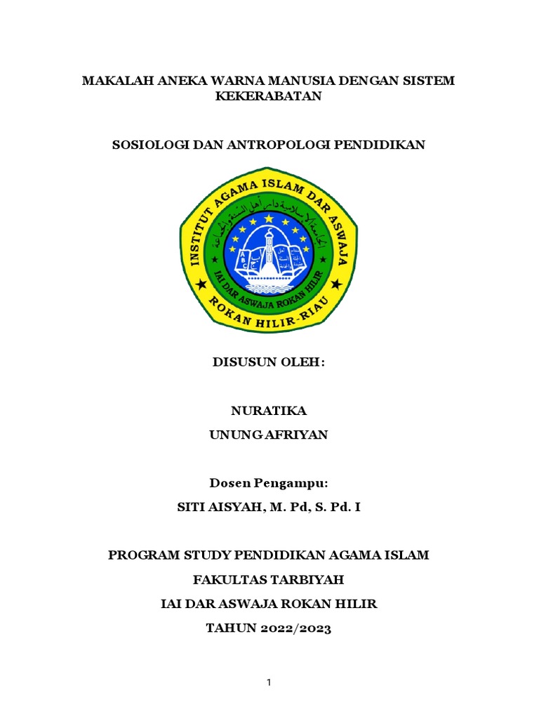 Makalah Aneka Ragam Manusia | PDF