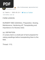 Nursery Bed Types and Seed Sowing Guide | PDF | Plant Nursery | Sowing