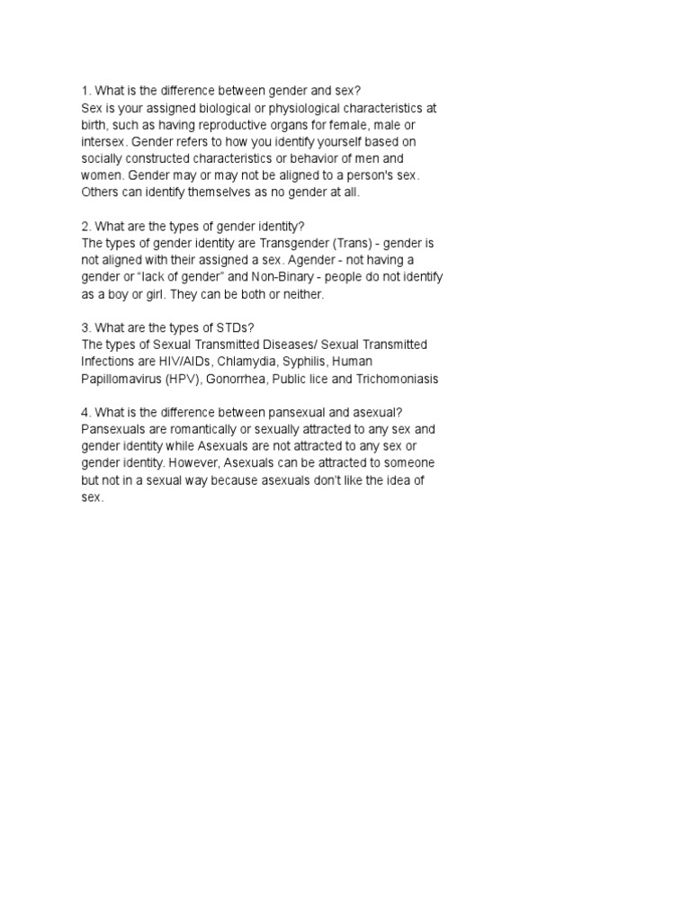 Uts - Activity 4 The Sexual Self | PDF | Wellness