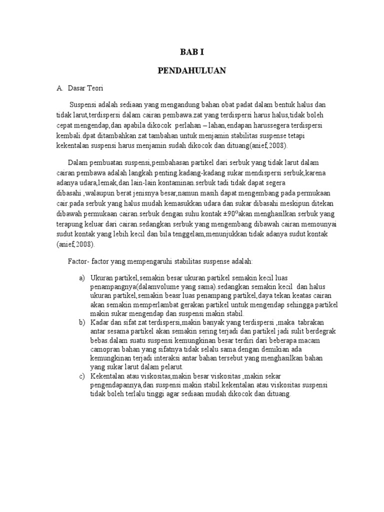 Suspensi Kloramfenikol Kel.1 | PDF