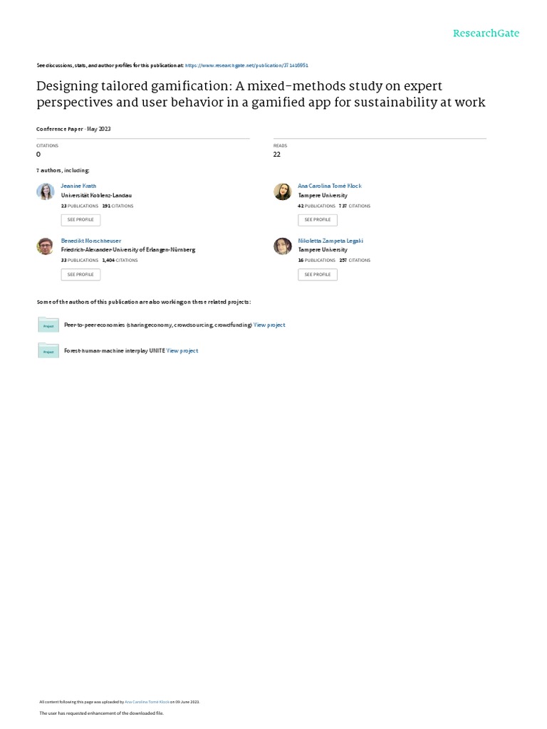 Designing Tailored Gamification | PDF
