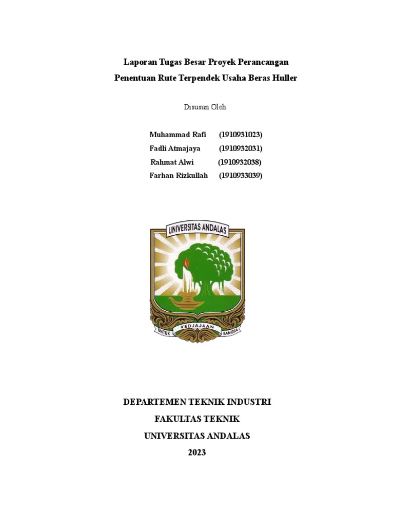 Kelompok 1 - Laporan Proyek Perancangan - Feri Afrinaldi - Lusi Susanti ...
