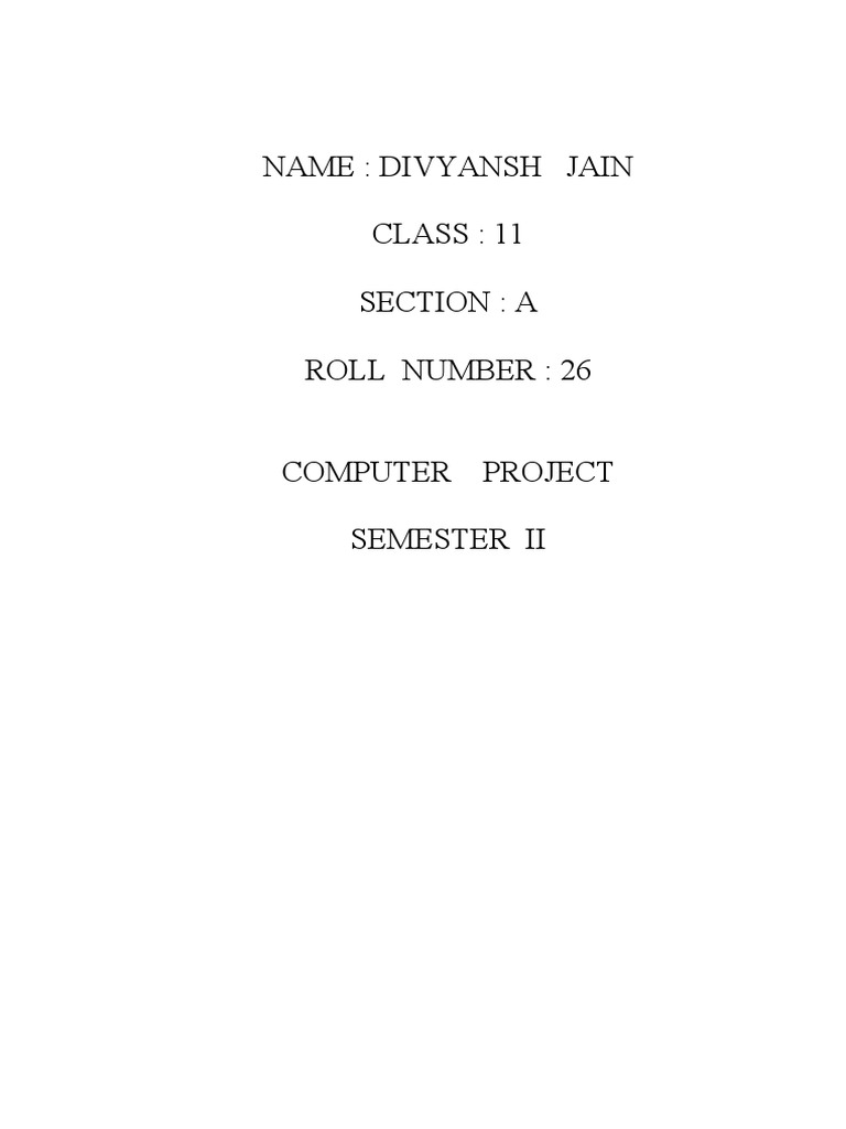 Computer Practicals Ashmeet | PDF | Matrix (Mathematics) | Integer ...