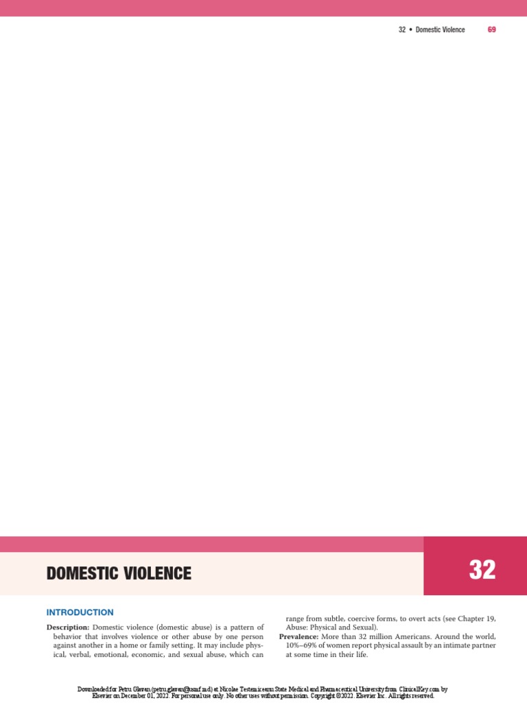 Domestic Violence 2 | PDF | Substance Abuse | Domestic Violence