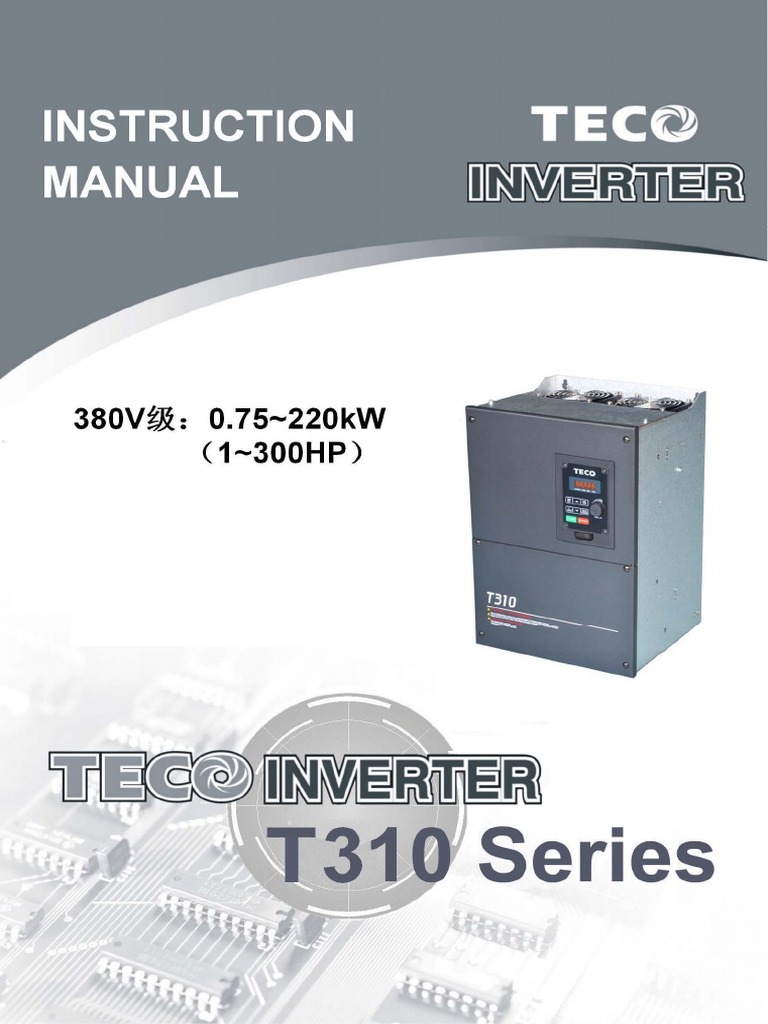 Teco VFD E310 Manual | PDF | Power Inverter | Power Supply