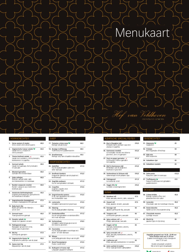 Menukaart A-La-Carte A4 02.03 | PDF