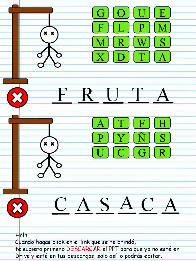 Juego Ahorcado | PDF