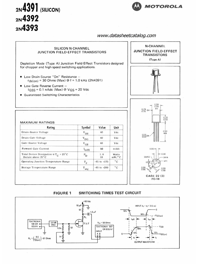 2N4391 2N4392 2N4393 | PDF