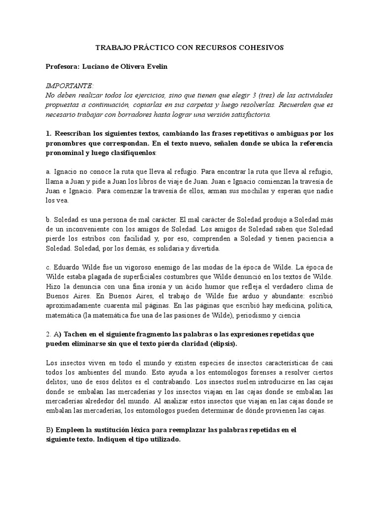 TP Recursos Cohesivos | PDF