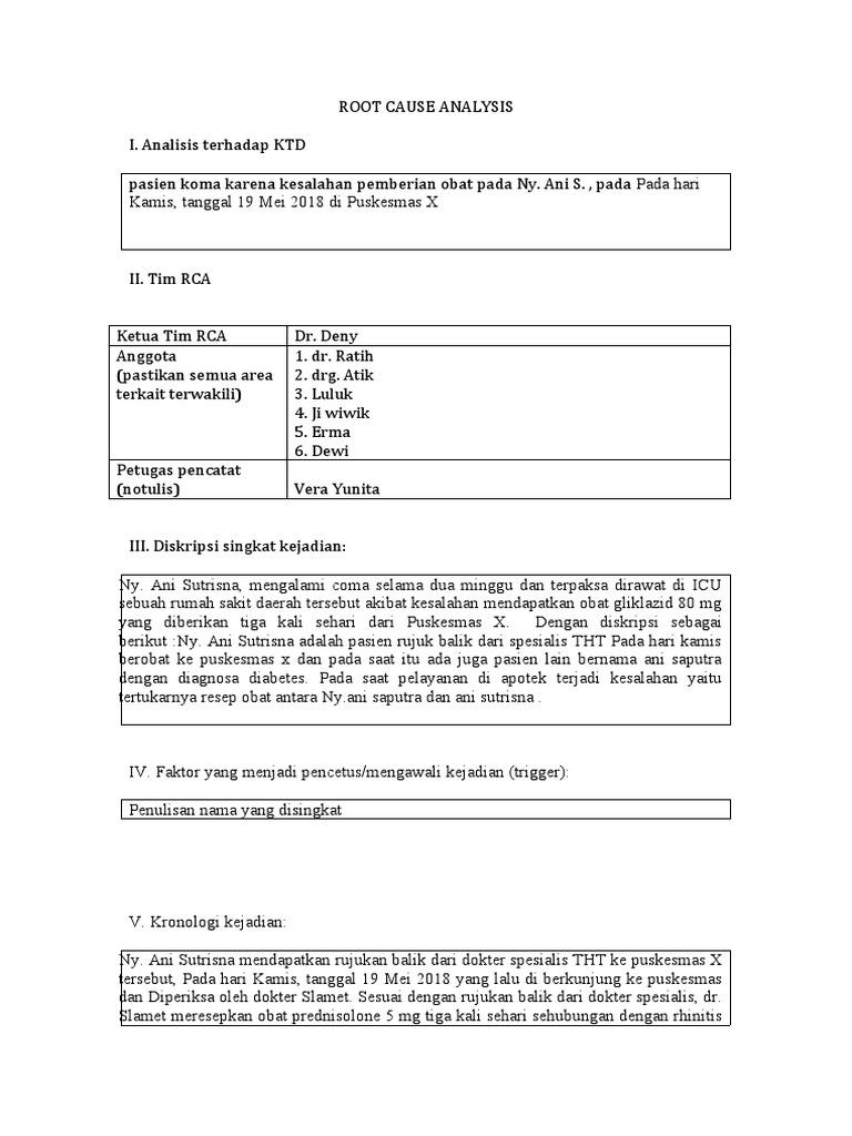 RCA Form Pamolokan | PDF