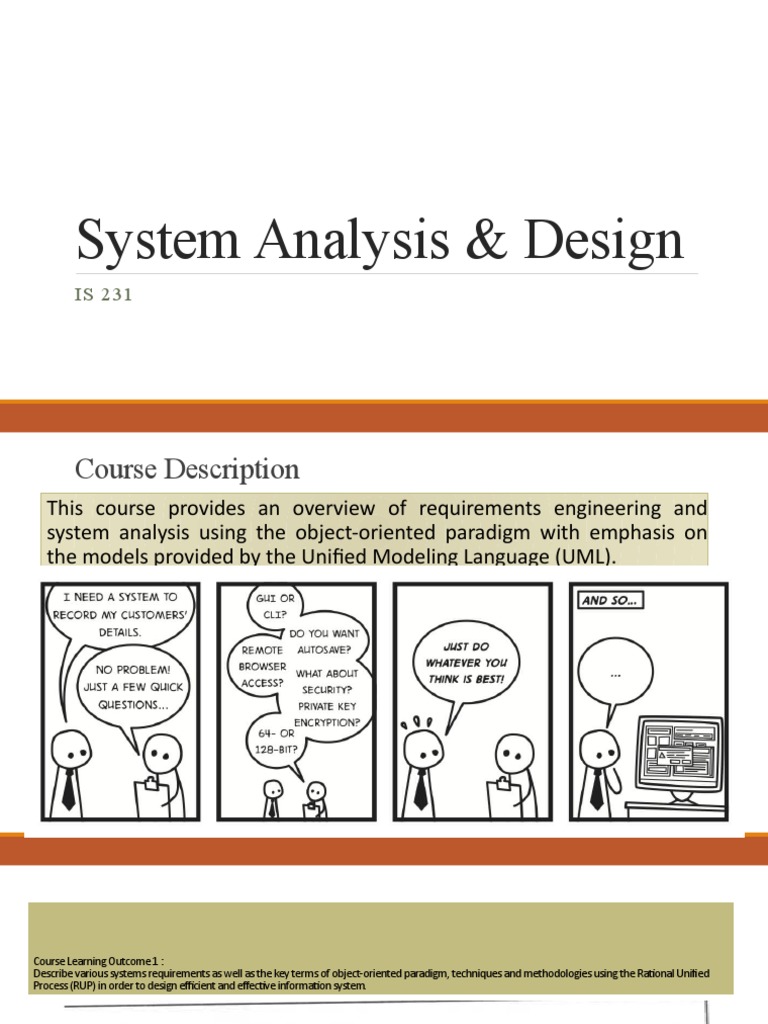 System Analysis & Design - Course Overview-171 | PDF System Analysis & Design - Course Overview-171 | PDF