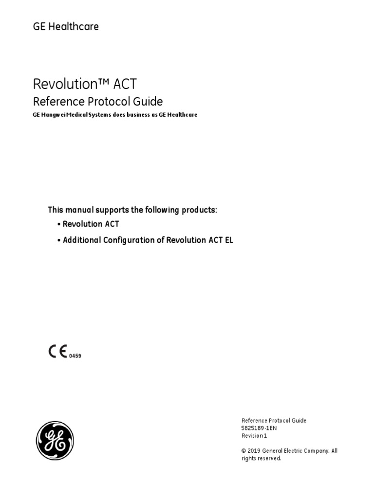 Revolution ACT Reference Protocol Guide2019 | PDF | Ct Scan | Lung