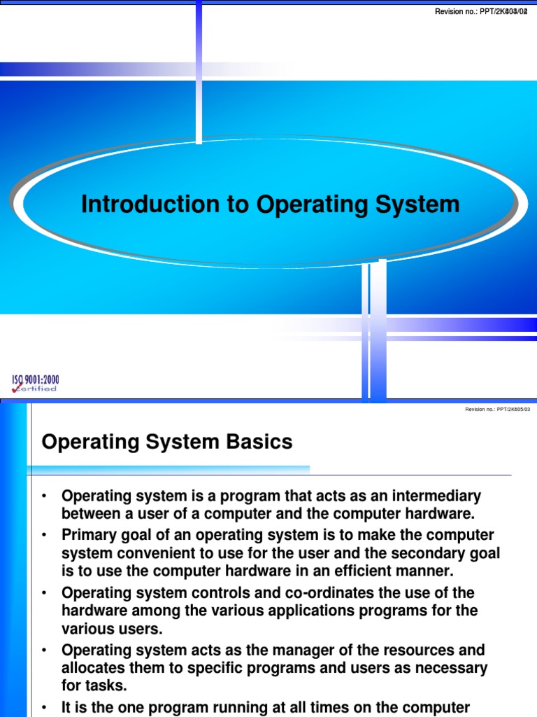 04 Introduction To Operating System | PDF | Operating System | Bios 04 Introduction To Operating System | PDF | Operating System | Bios