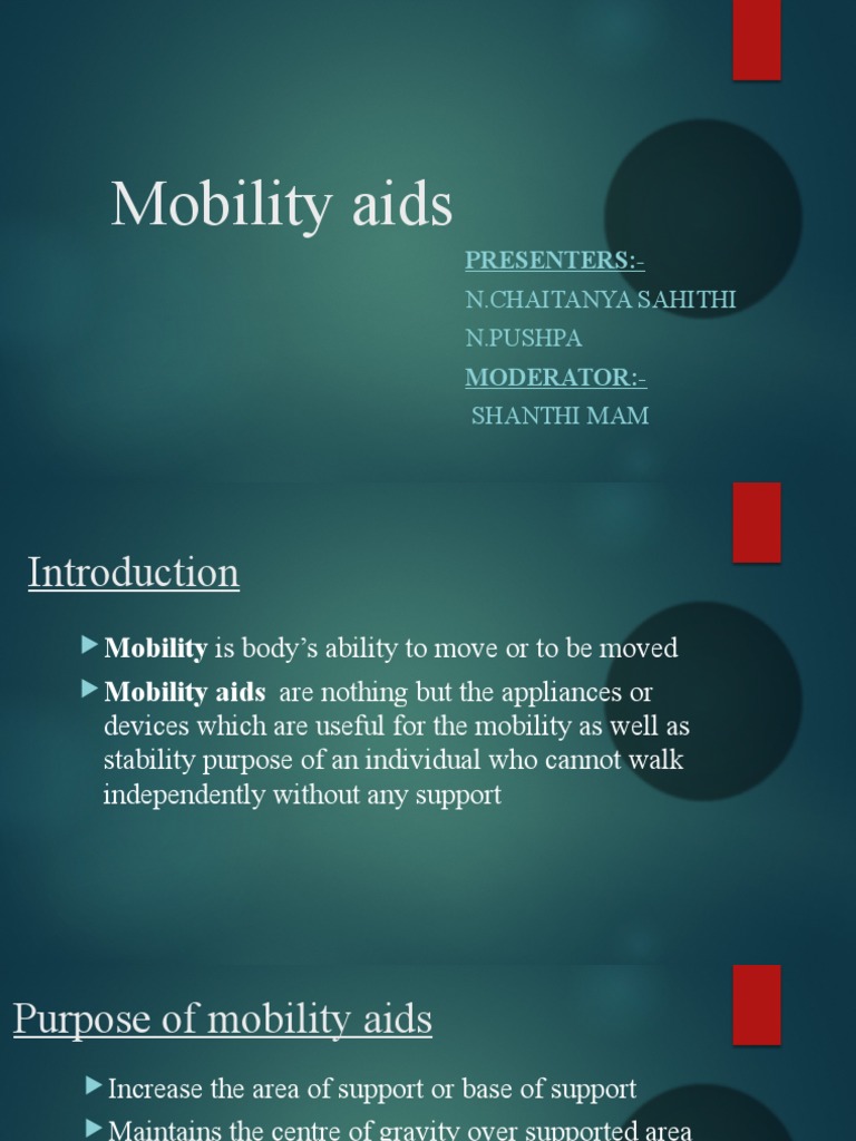 Mobility Aids | PDF | Anatomical Terms Of Motion | Elbow