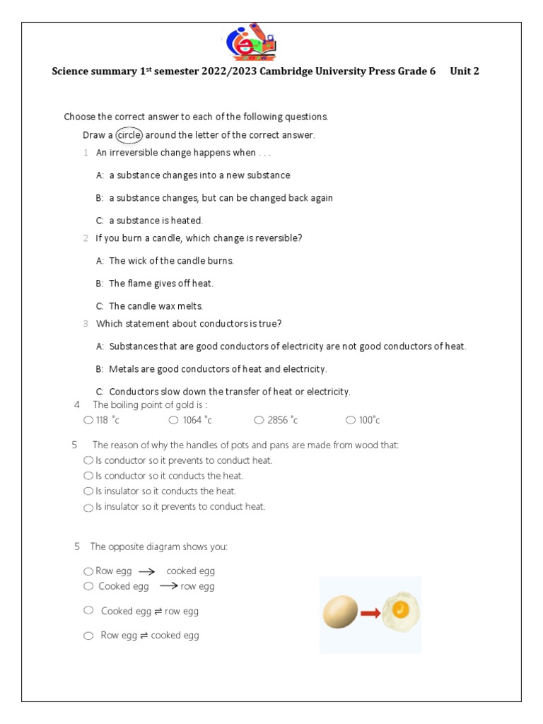 Grade 6 Science Quiz | PDF | Science & Mathematics