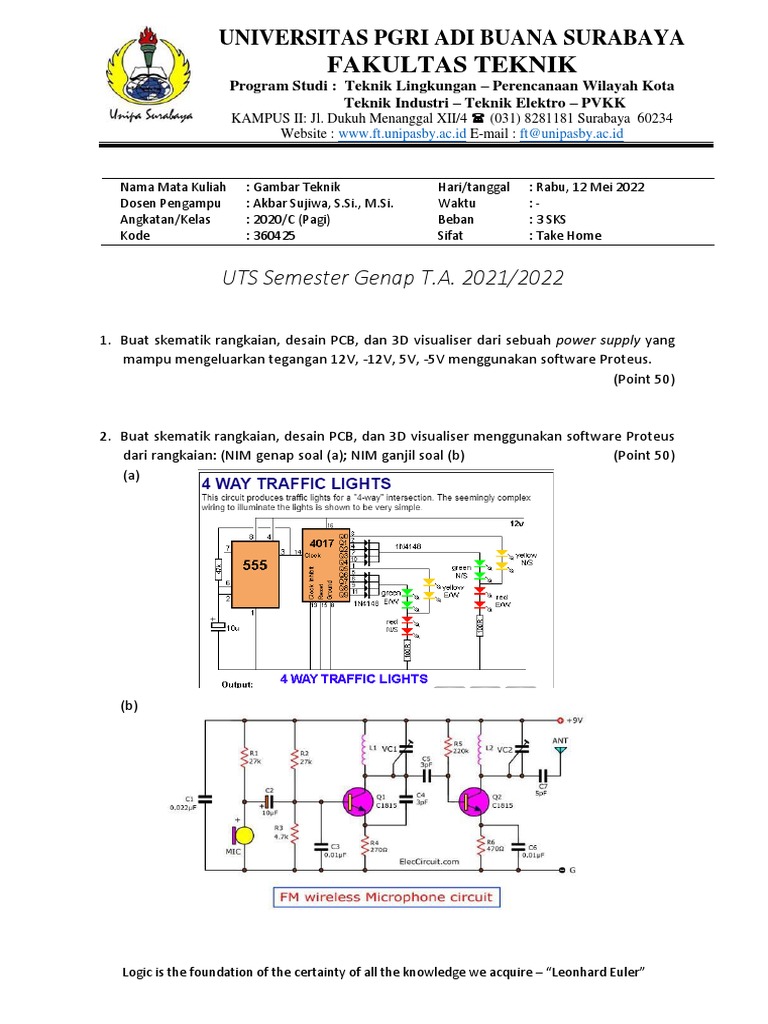 Tugas UTS Gambar Teknik 2022 | PDF | Komputer